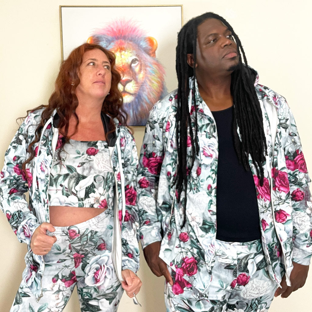 Vapor Joggers and Shirt & Vapor Jacket with Crop Top and Leggings Comb